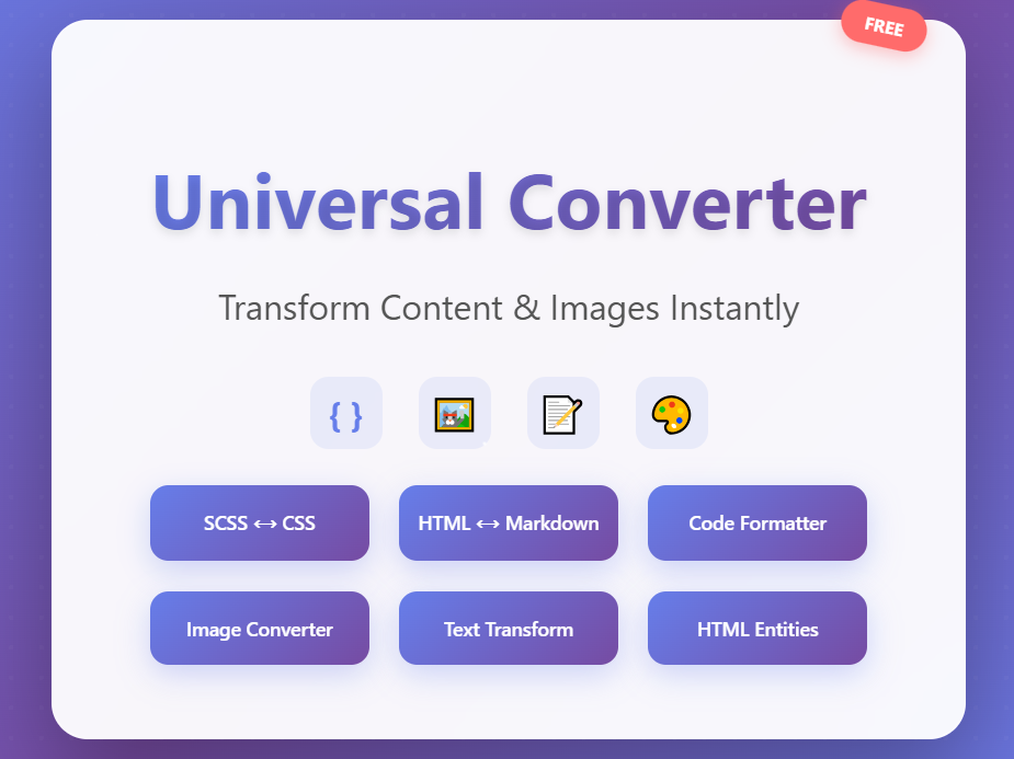 Universal Converter - Free Online Content & Image Converter Tool